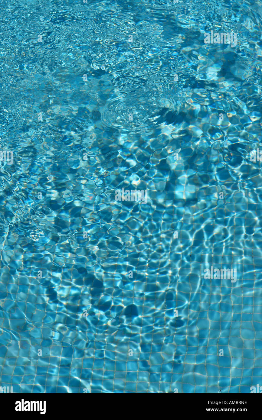 reflections in a swimming pool Stock Photo - Alamy