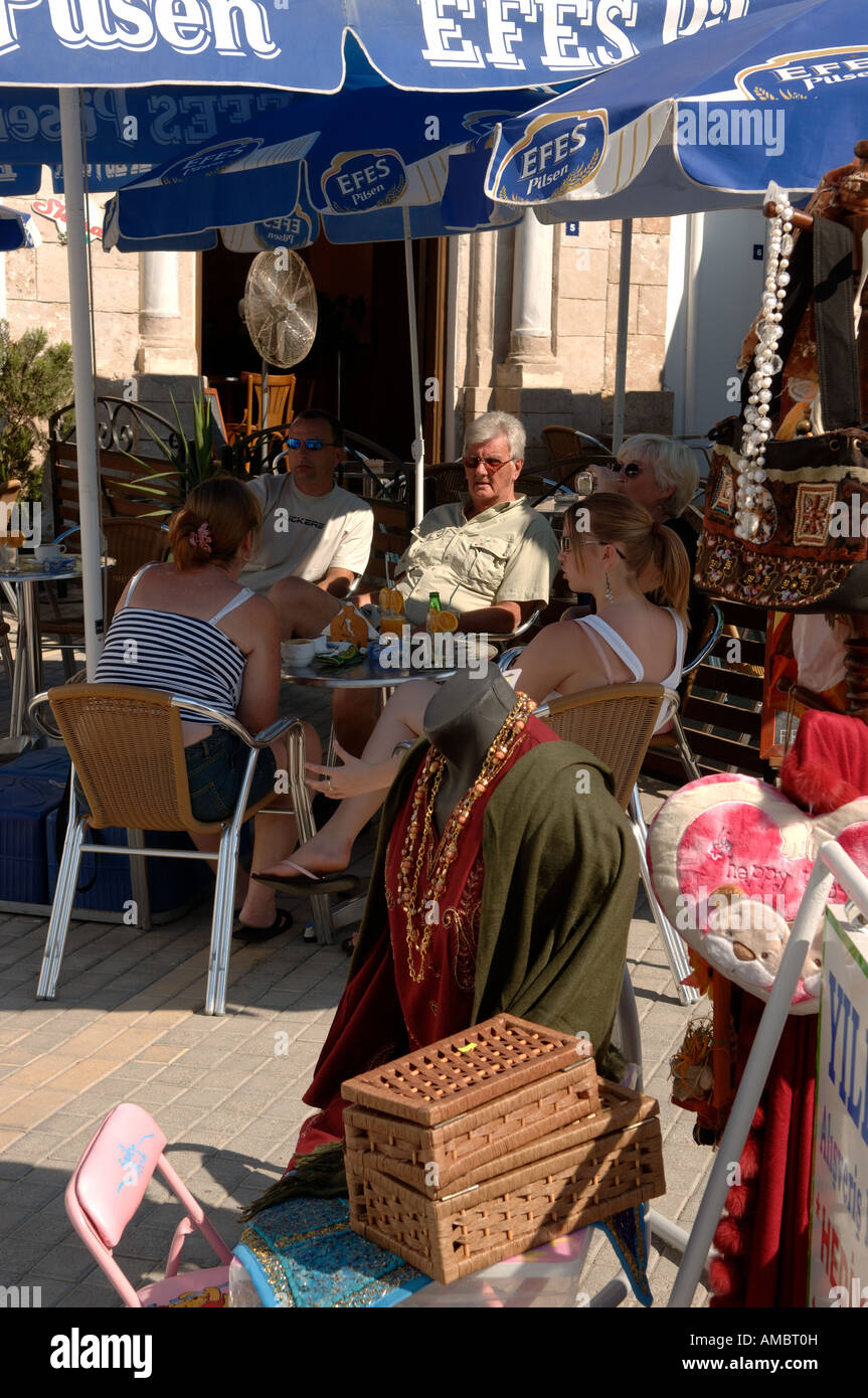 Cafe in Kyrenia, Northern Cyprus Stock Photo - Alamy