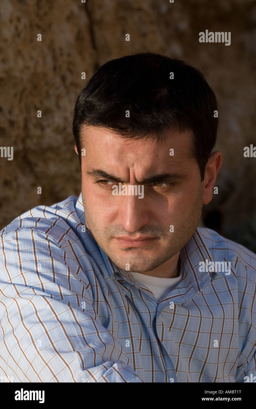 portrait of a serious man Stock Photo - Alamy