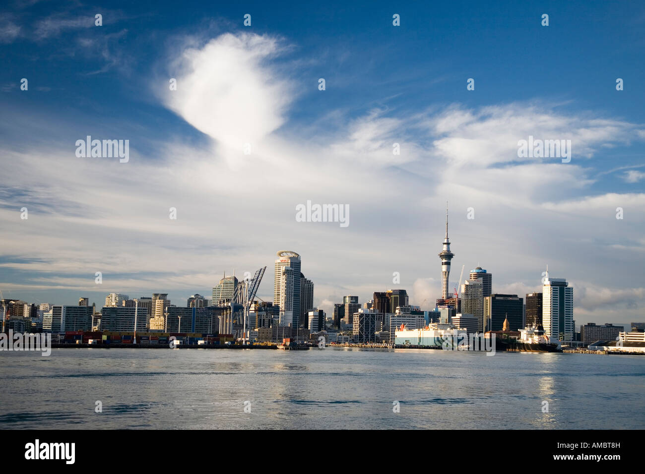 Auckland from the Devonport Ferry Stock Photo - Alamy