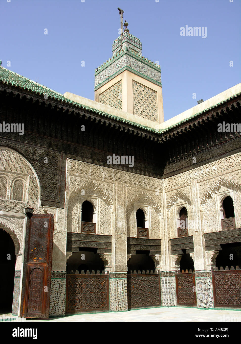 Fez Fes in Morocco Islamic school madrasas Stock Photo - Alamy