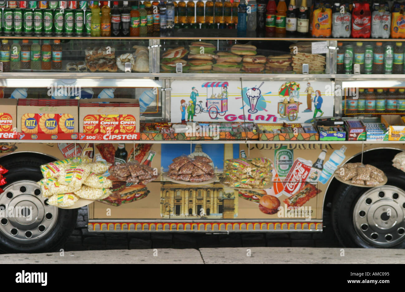Gelati and Sweet van in Rome Stock Photo - Alamy