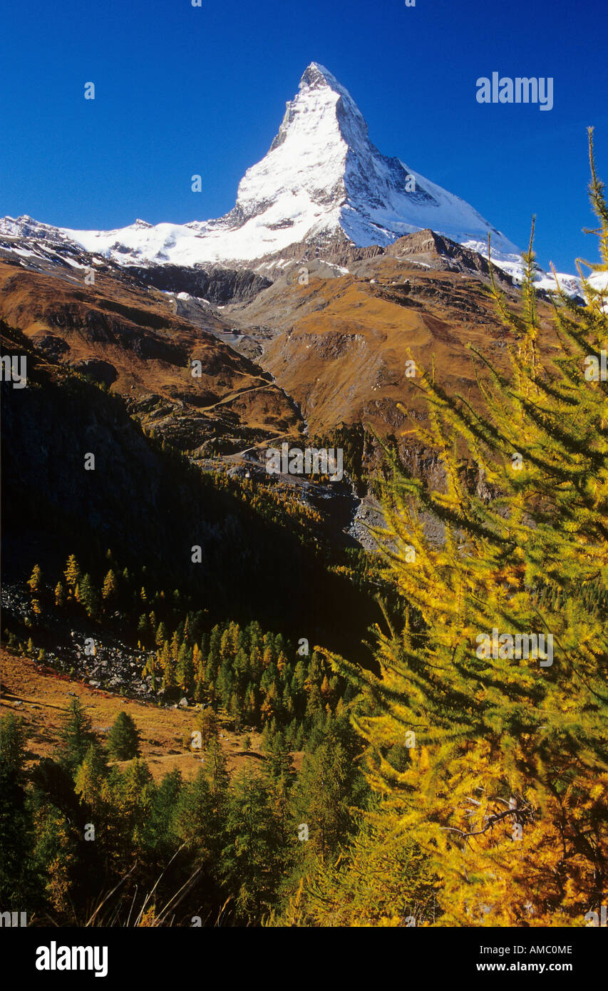 Matterhorn alps mountain Stock Photo - Alamy