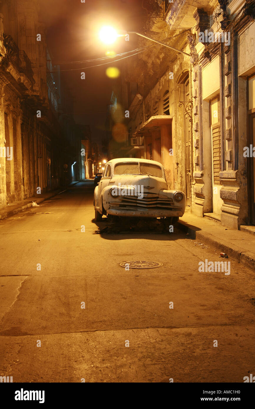 1950s city street night hi-res stock photography and images - Alamy