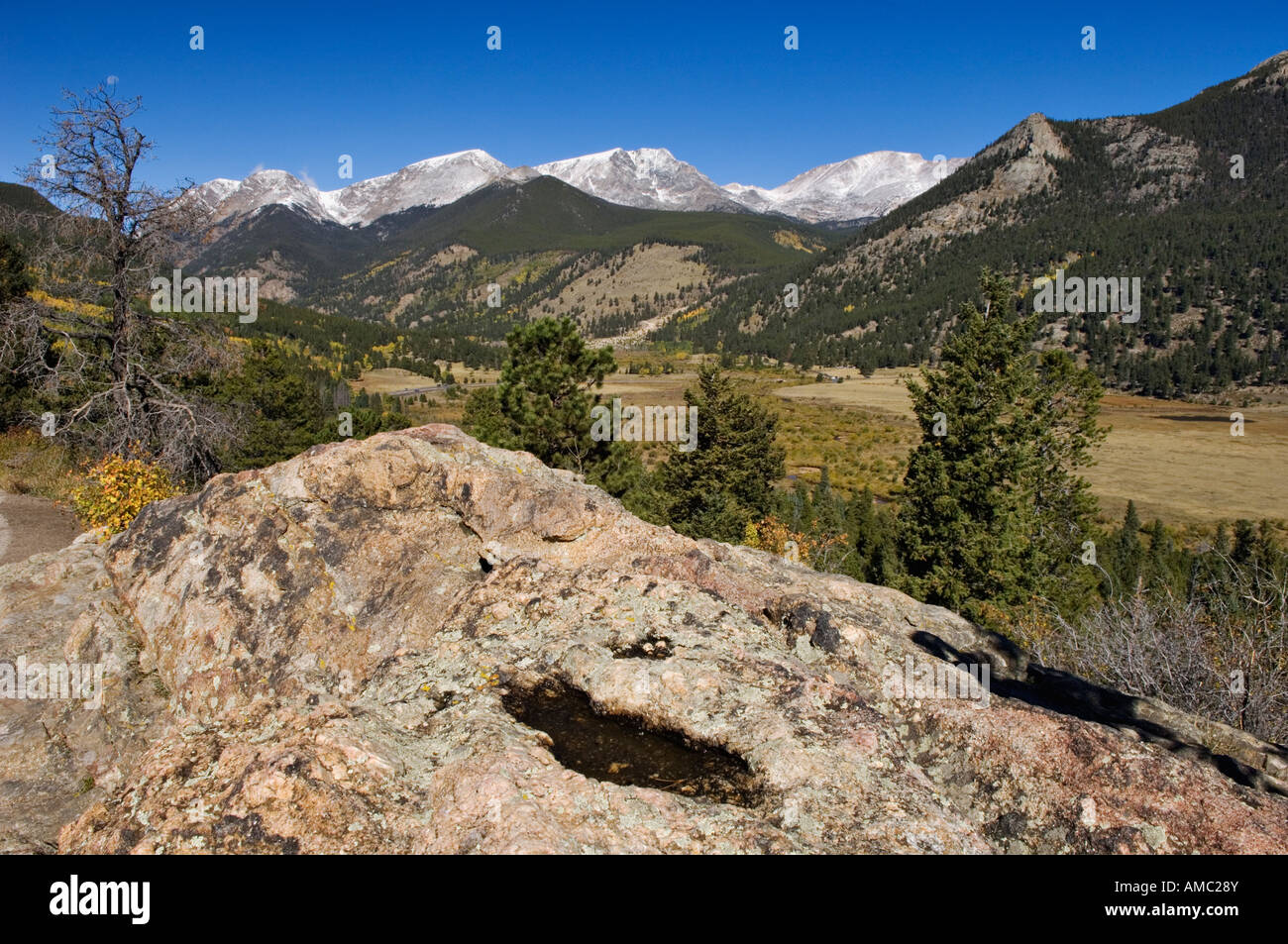 View of the Snow Covered Mummy Range from Trail Ridge Road Rocky ...