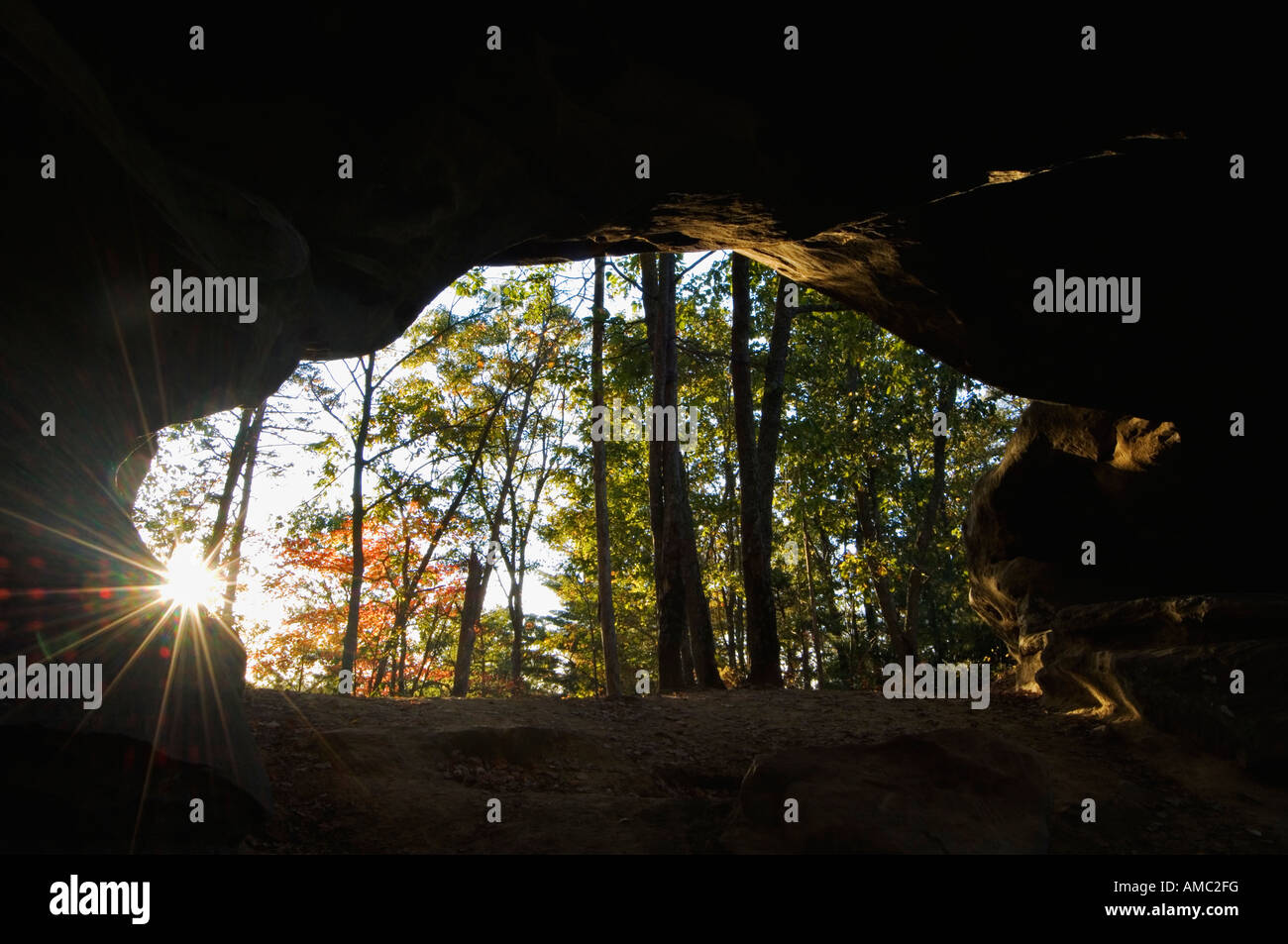 Star Burst in the Corner of Princess Arch Red River Gorge Geological ...