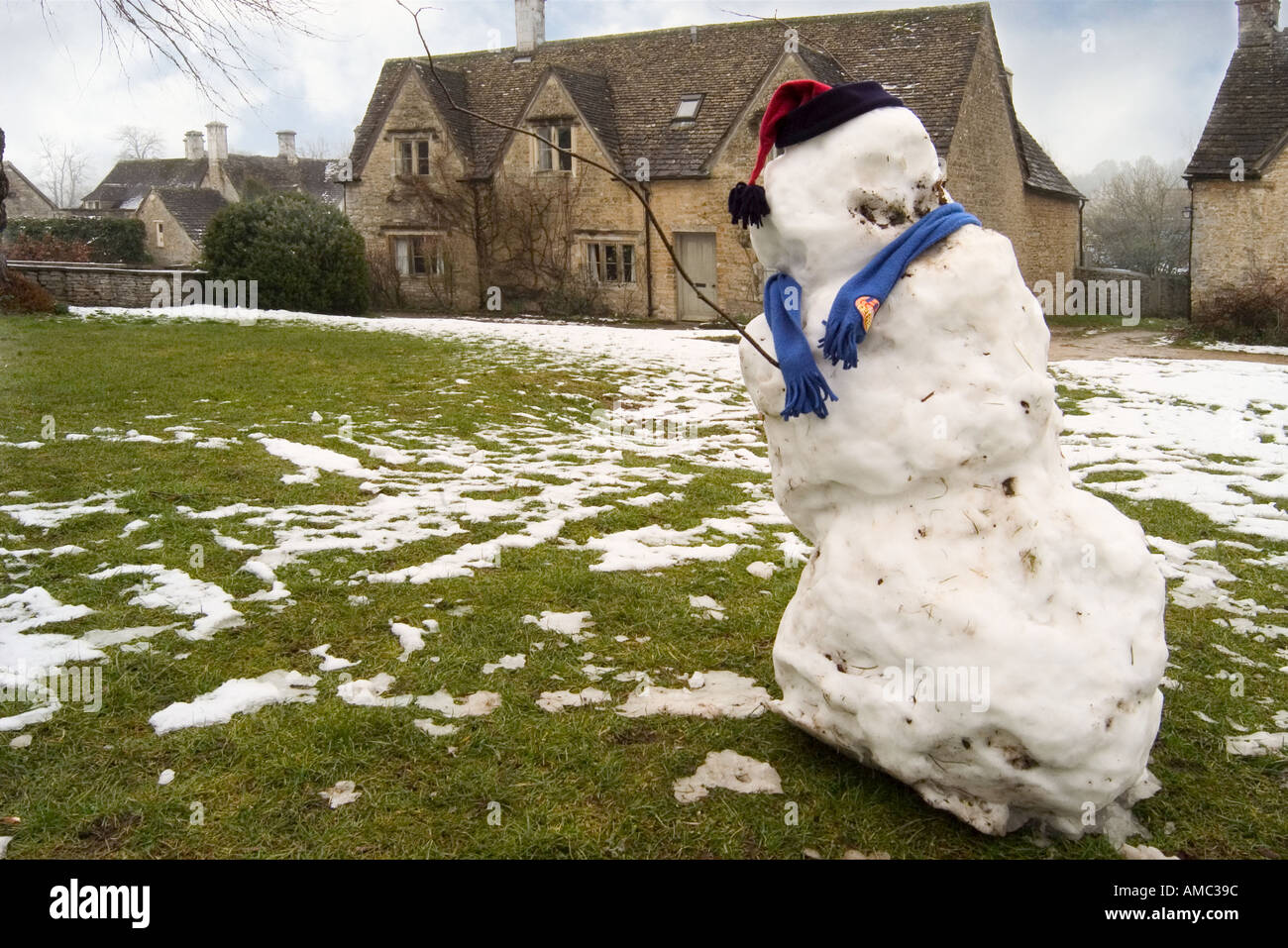 Dying snowman Stock Photo - Alamy