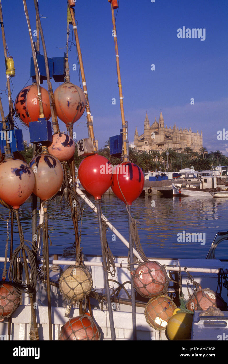 Harbour and Cathedral of Palma the capital of Majorca Stock Photo - Alamy