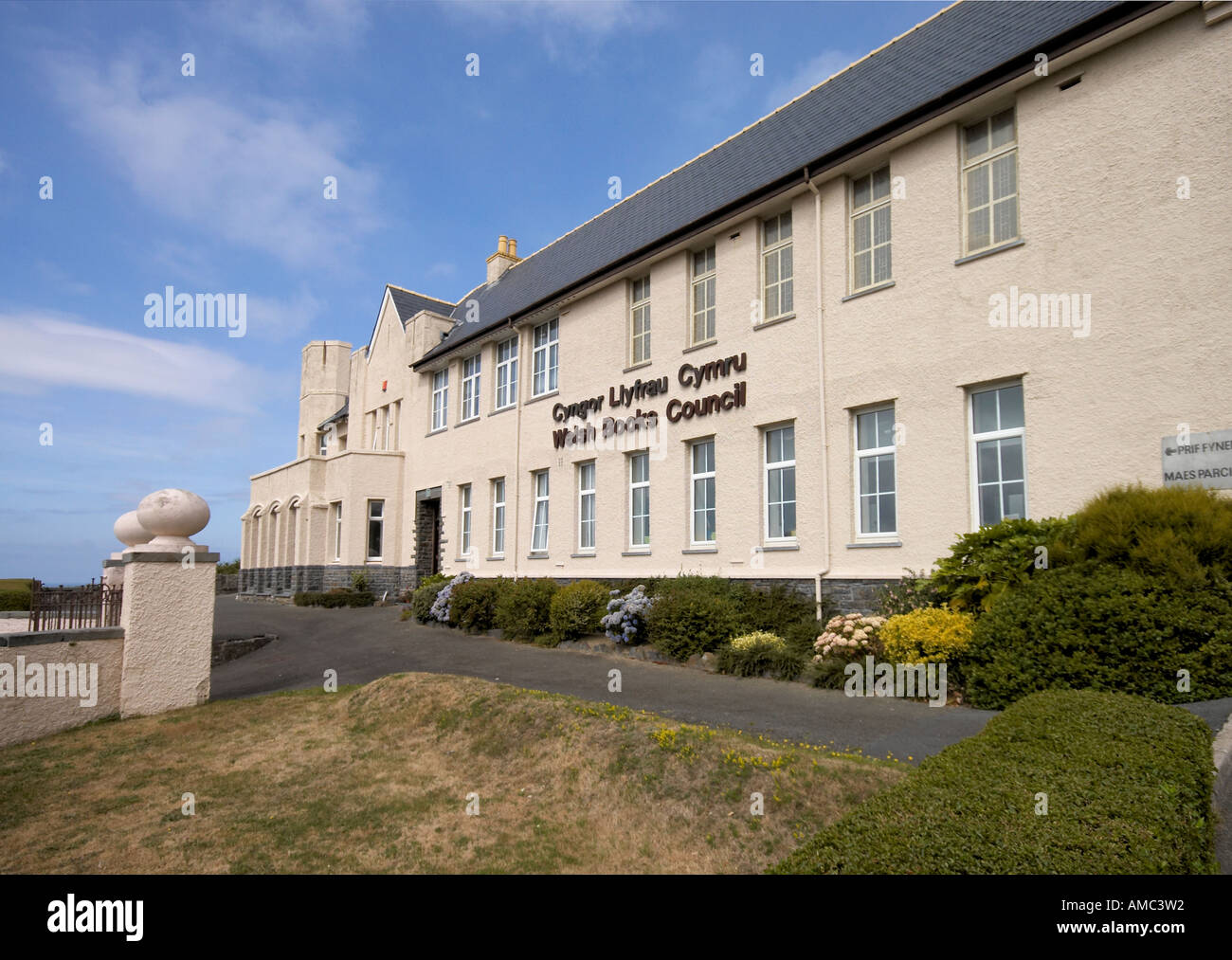 Welsh Books Council headquarters building Aberystwyth Wales Stock Photo ...