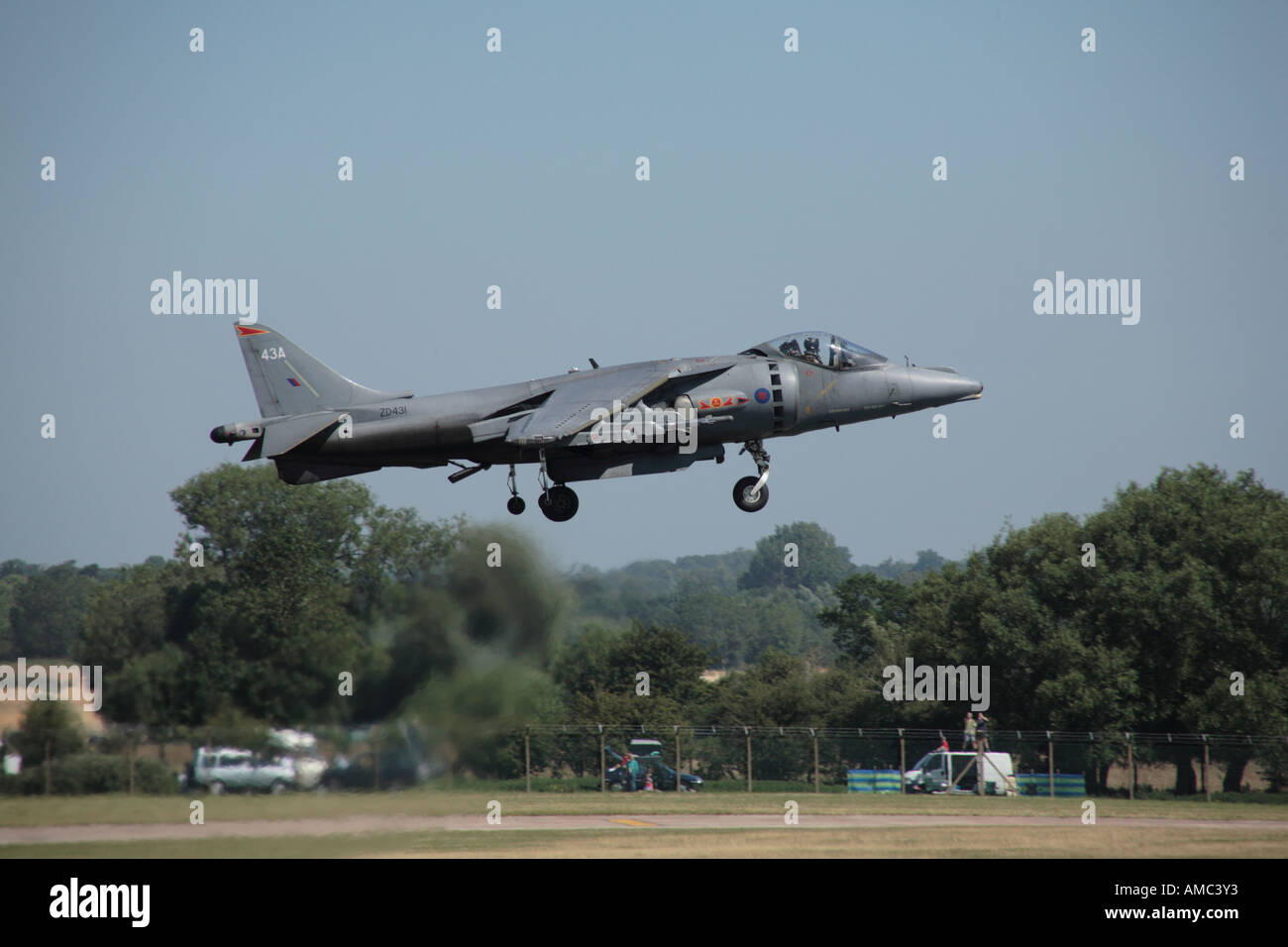RAF Harrier jump jet RIAT, Fairford, 2006 Stock Photo - Alamy