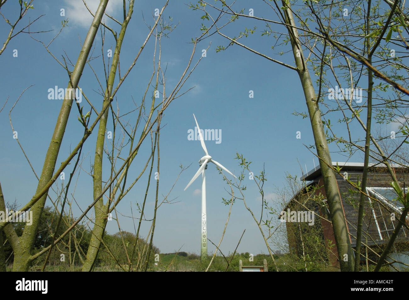 Wind turbine at the Green Britain Centre, Swaffham, Norfolk Stock Photo ...