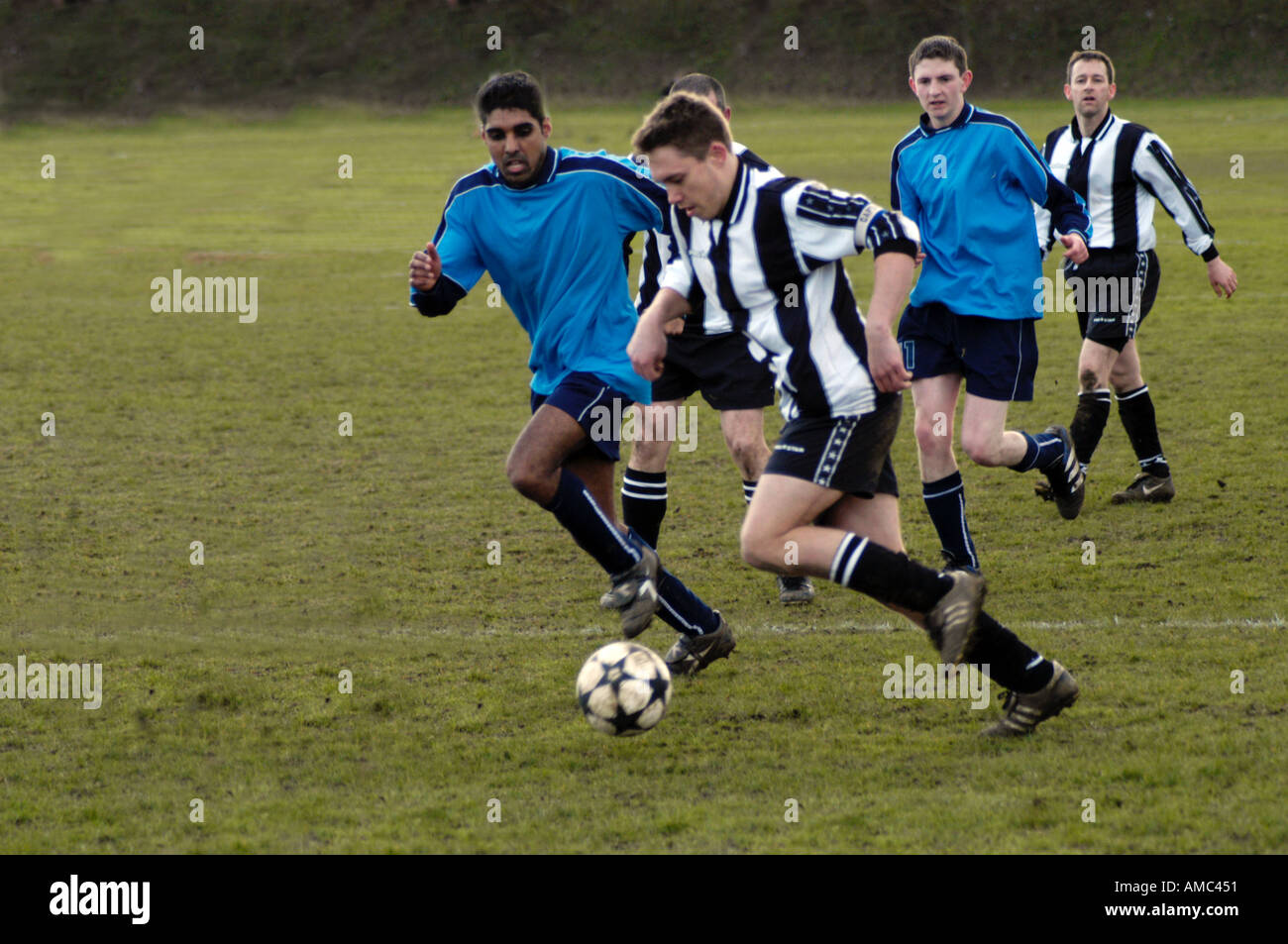 The local football match Stock Photo - Alamy