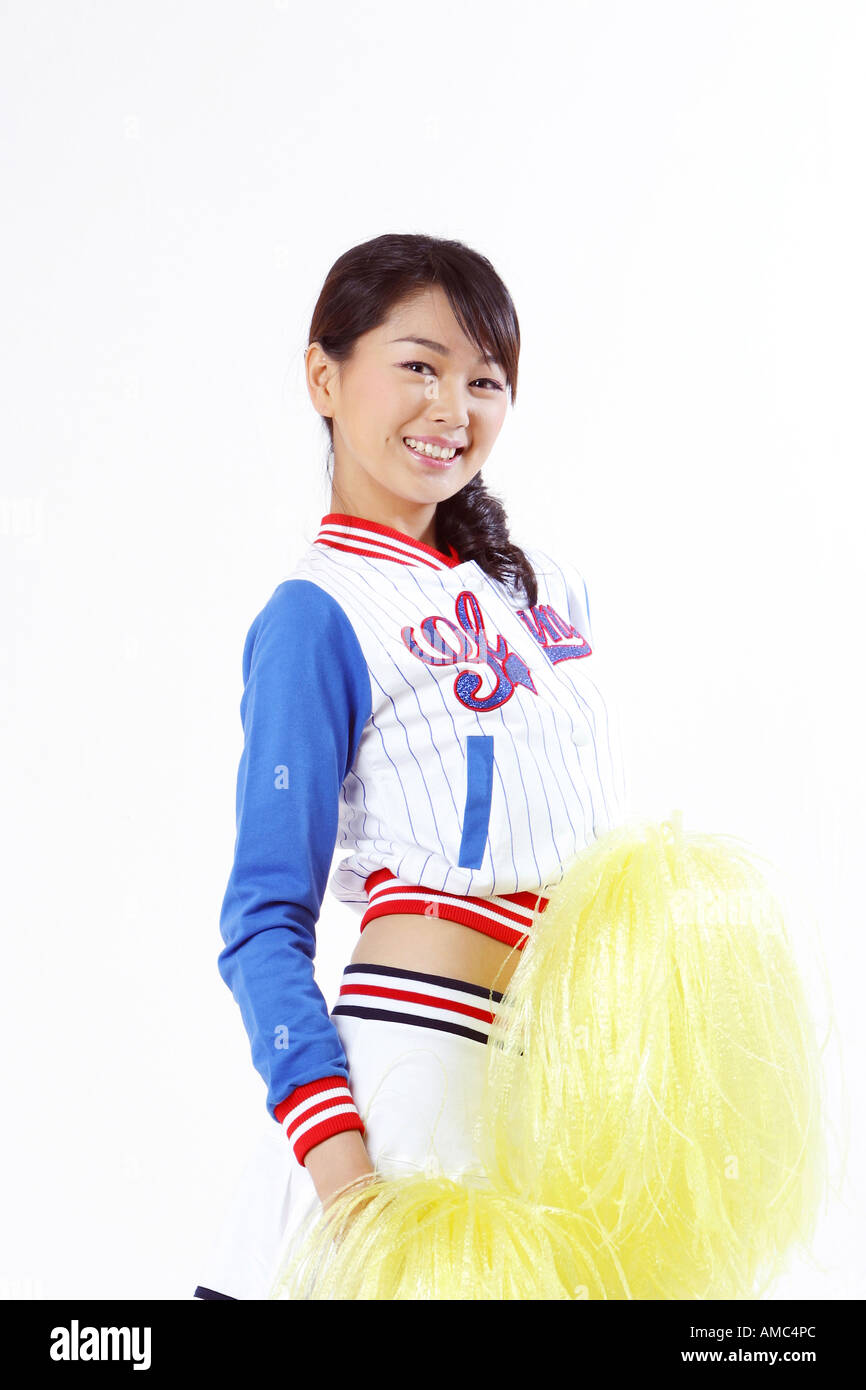 Young Asian cheerleader Stock Photo - Alamy