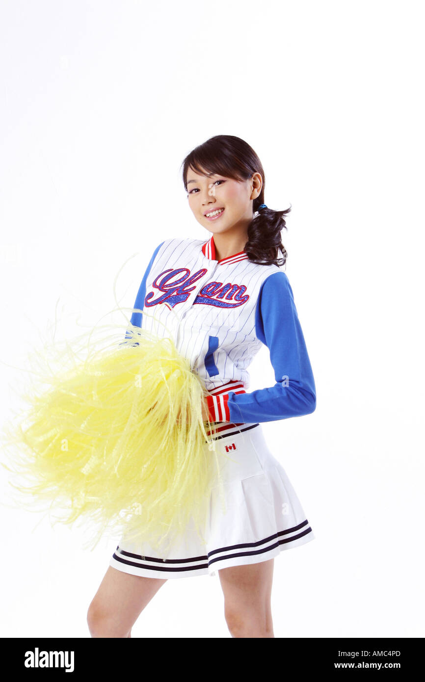Young Asian cheerleader Stock Photo - Alamy