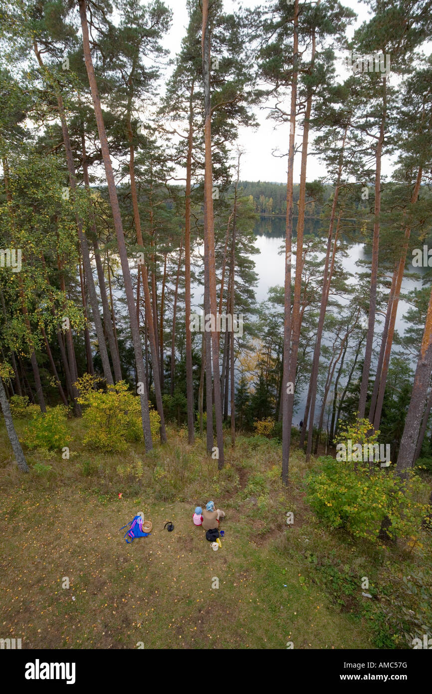 People in the forest Stock Photo - Alamy