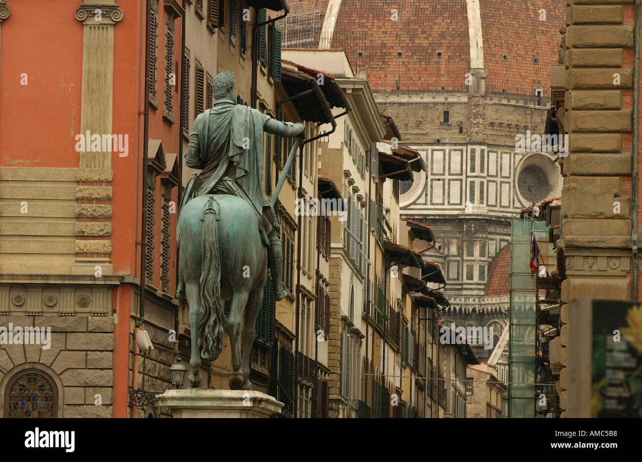 Statue on the Street in Florence Italy Stock Photo - Alamy