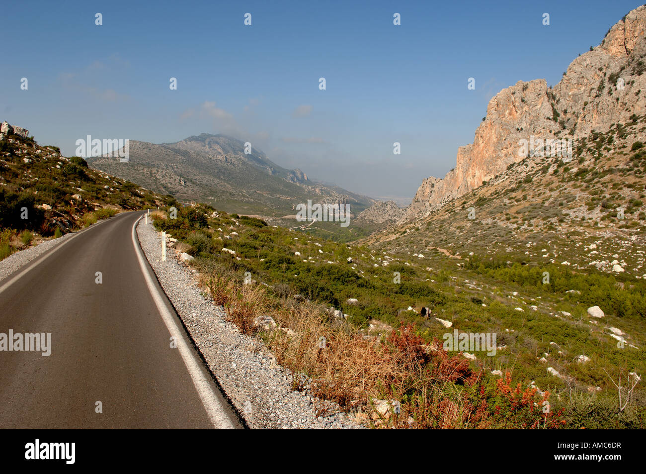 The open road through countryside in Northern Cyprus Stock Photo - Alamy