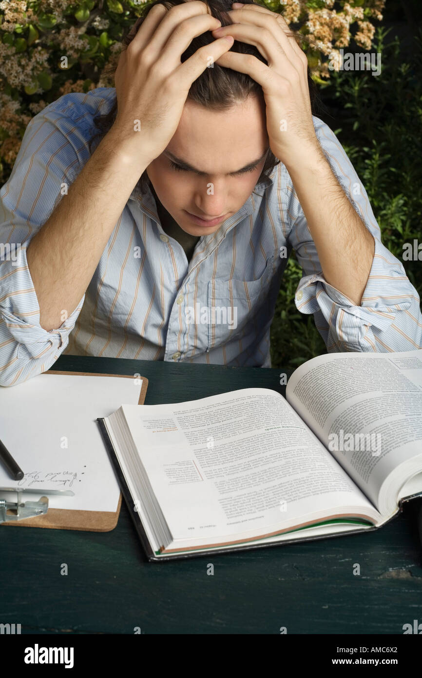 Man study nervous hi-res stock photography and images - Alamy
