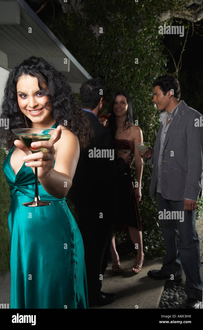 Woman at Party Stock Photo - Alamy