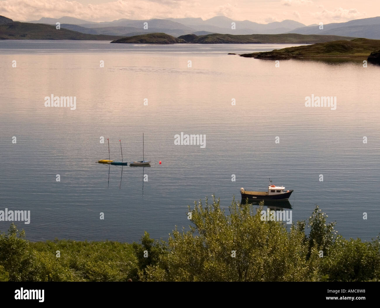 Summer Isles Tanera Mhor Scotland with ruin Stock Photo - Alamy