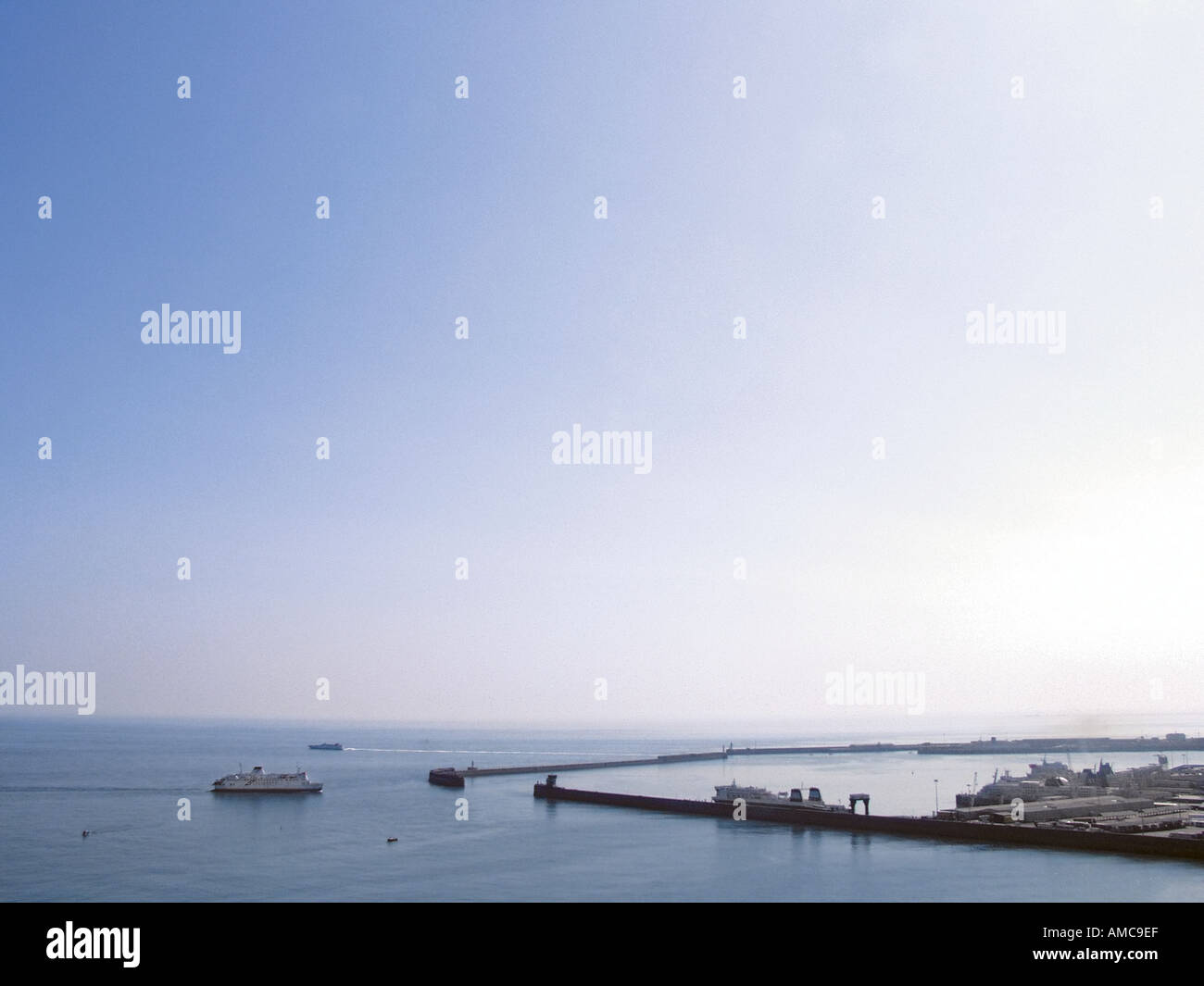kent ferries english channel view from the white cliffs of dover Stock ...