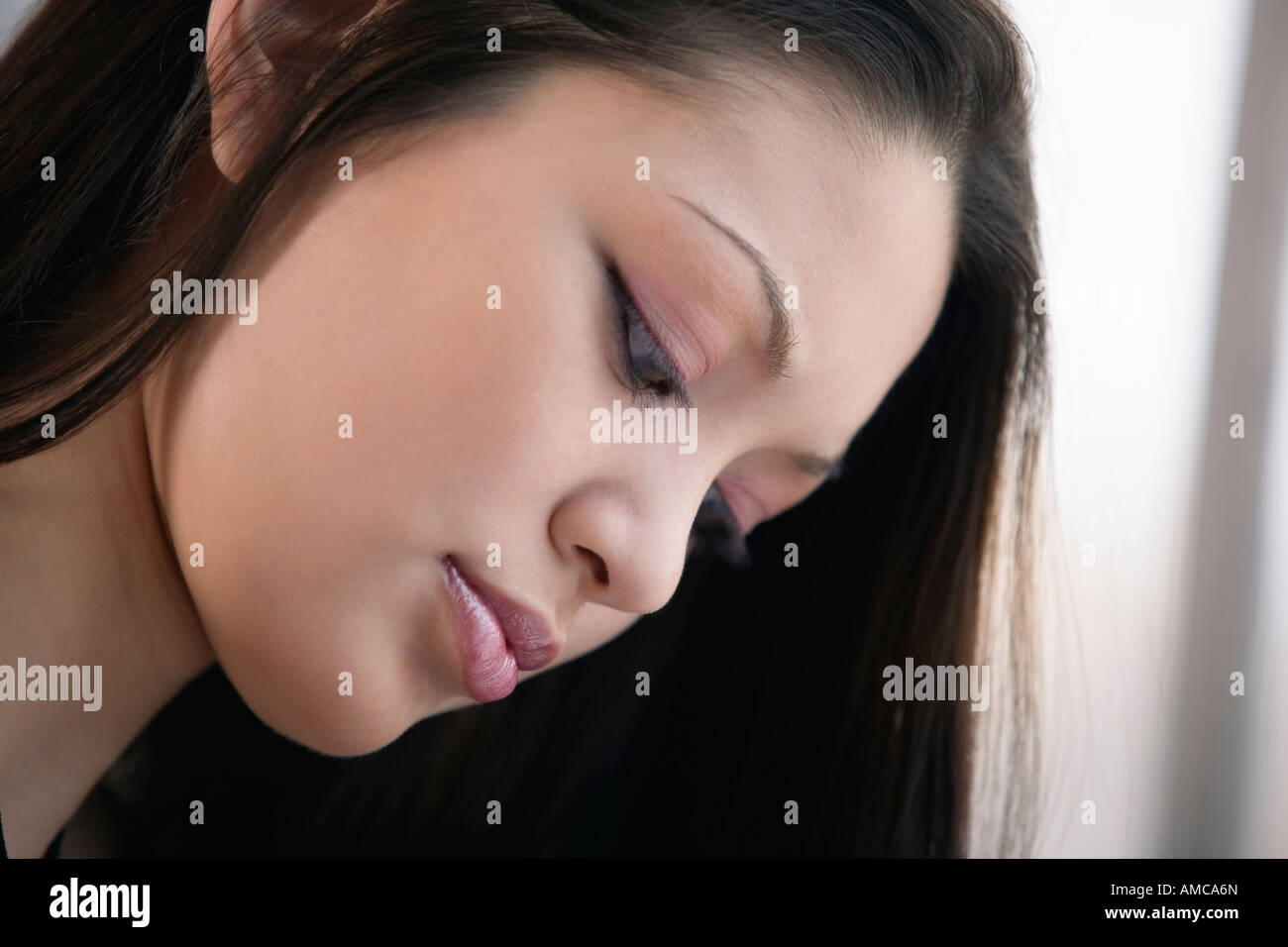 Woman looks down beautiful view hi-res stock photography and images - Alamy