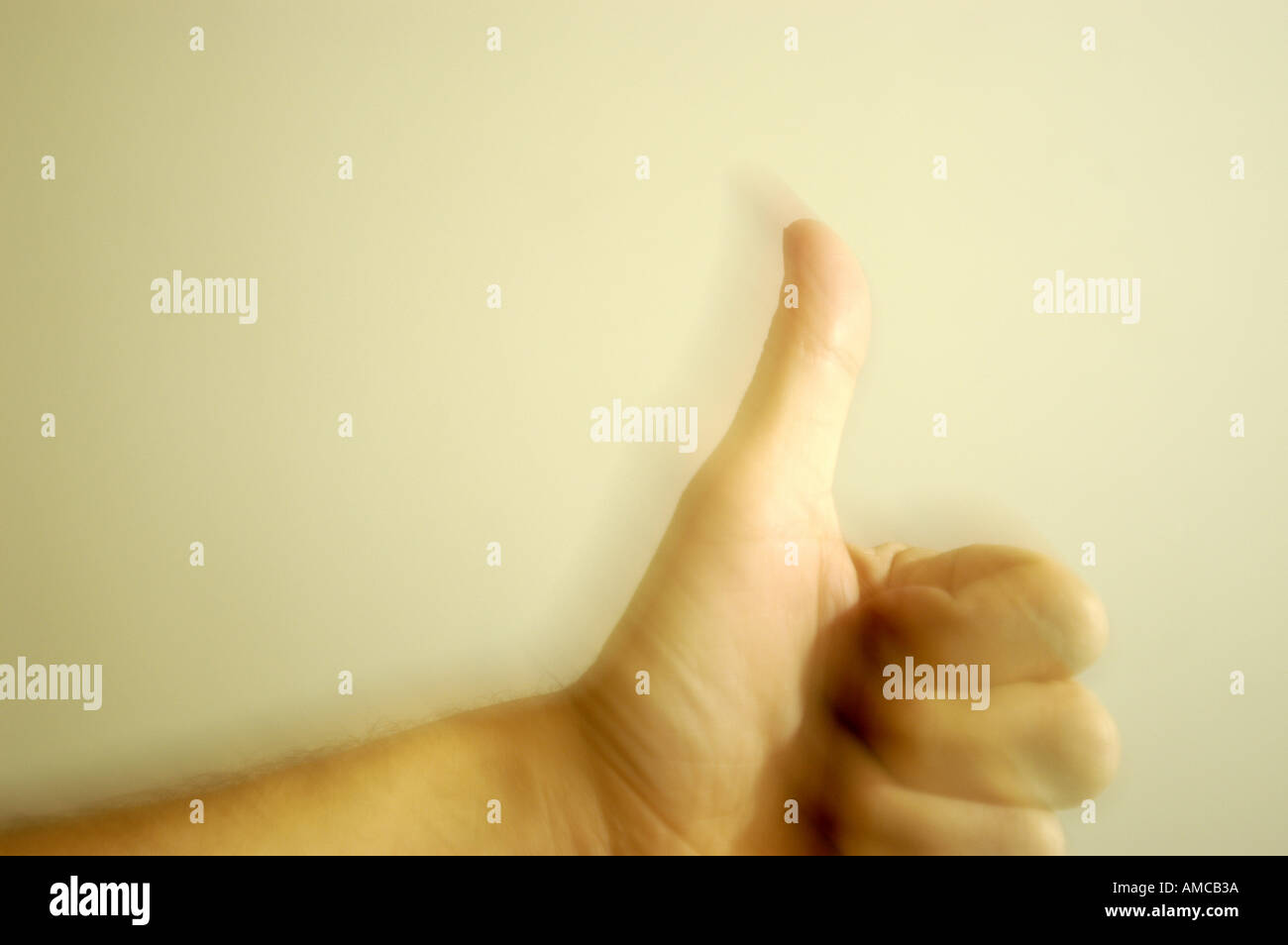 A hand with a thumb up, showing a positive non verbal expression Stock ...