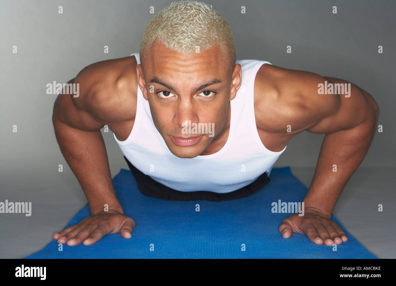 Push ups man top view hi-res stock photography and images - Alamy