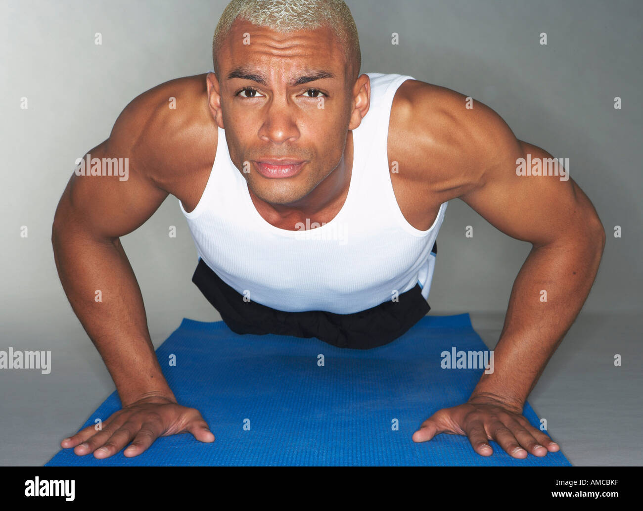 Push ups man top view hi-res stock photography and images - Alamy