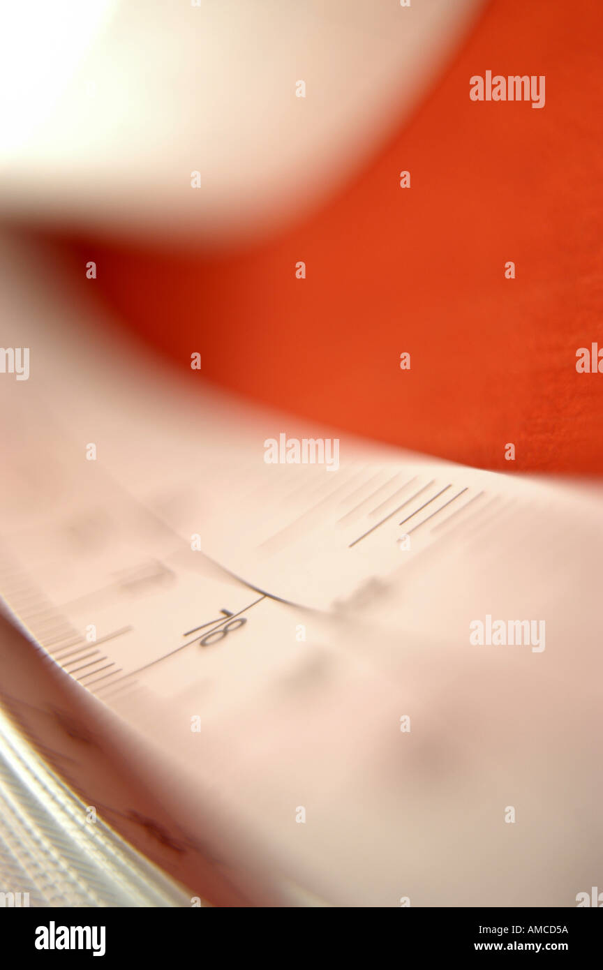 Tools tool white tape measure ruler numbers vertical Stock Photo - Alamy