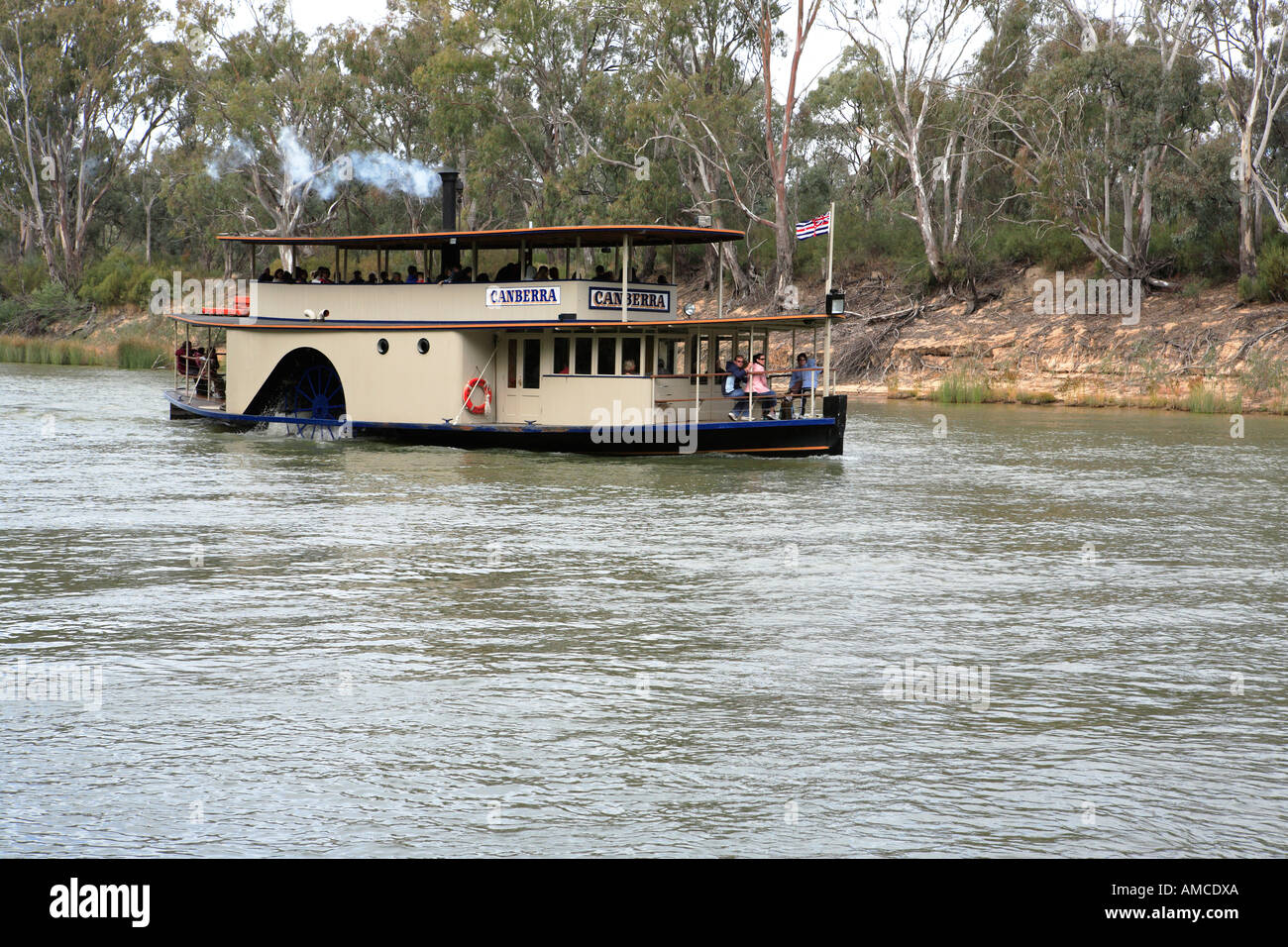 Paddle-steamer Canberra built in 1912 fully restored 2003 cruising the ...