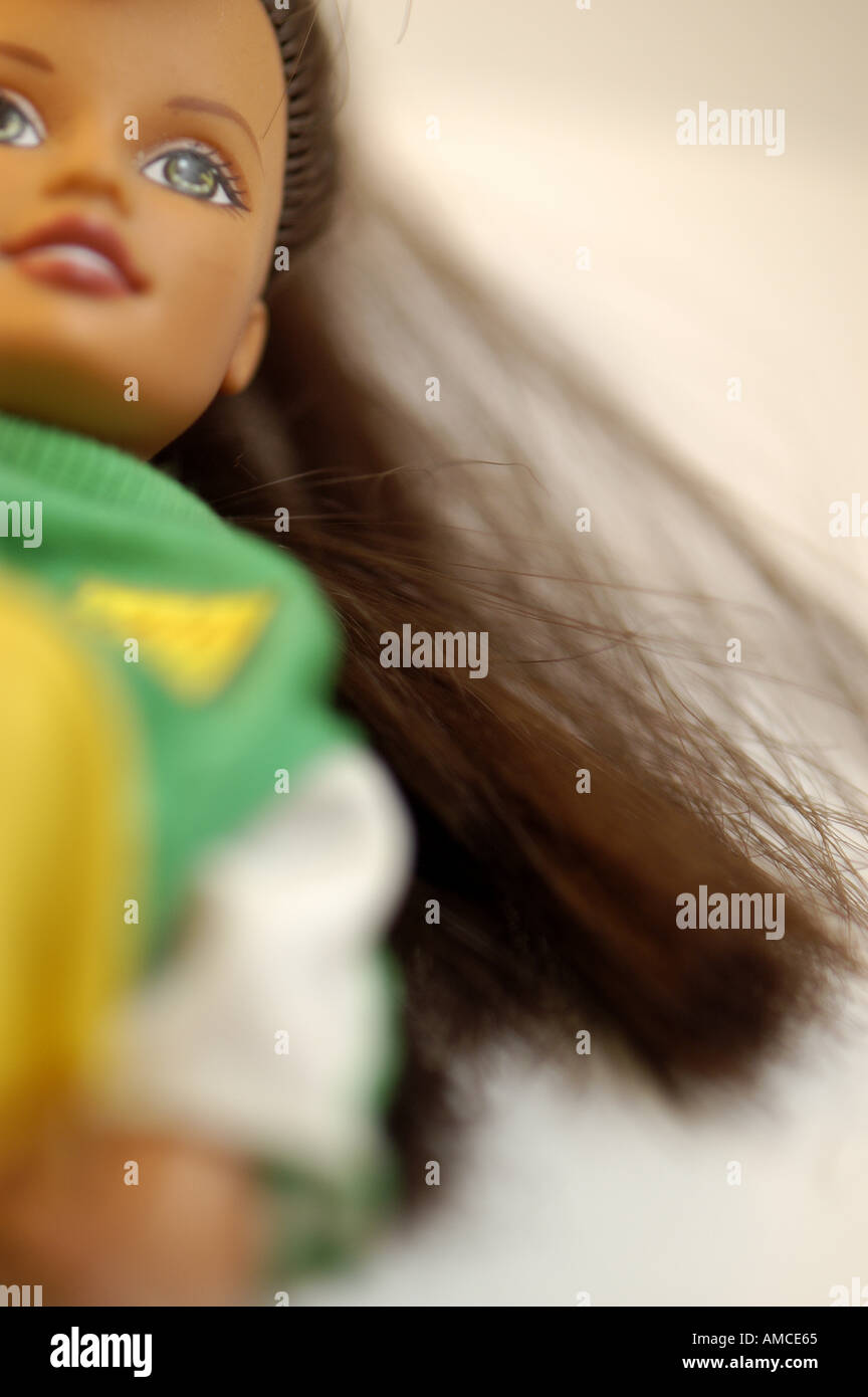 A close-up view of a Barbie Doll Stock Photo - Alamy