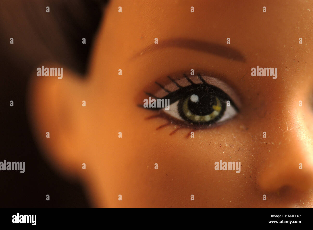 A close-up view of a Barbie Doll Stock Photo - Alamy