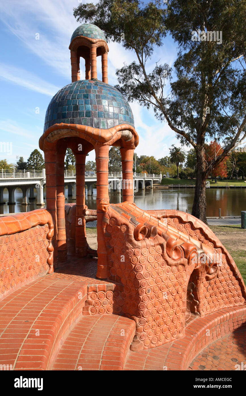 Benalla Ceramic mural in the style of Spanish architect Antonio Gaudi ...