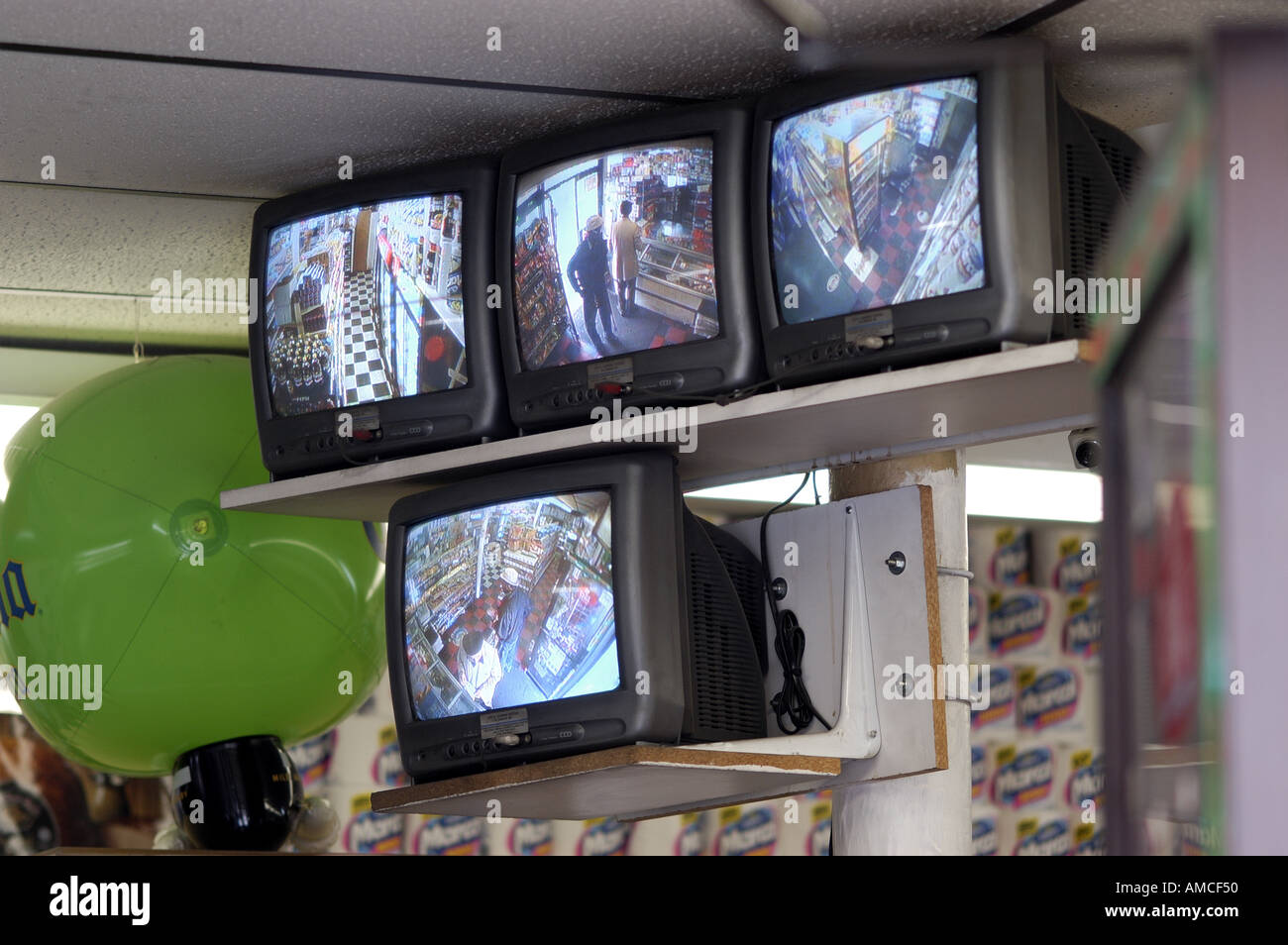 television screens four tv Stock Photo - Alamy