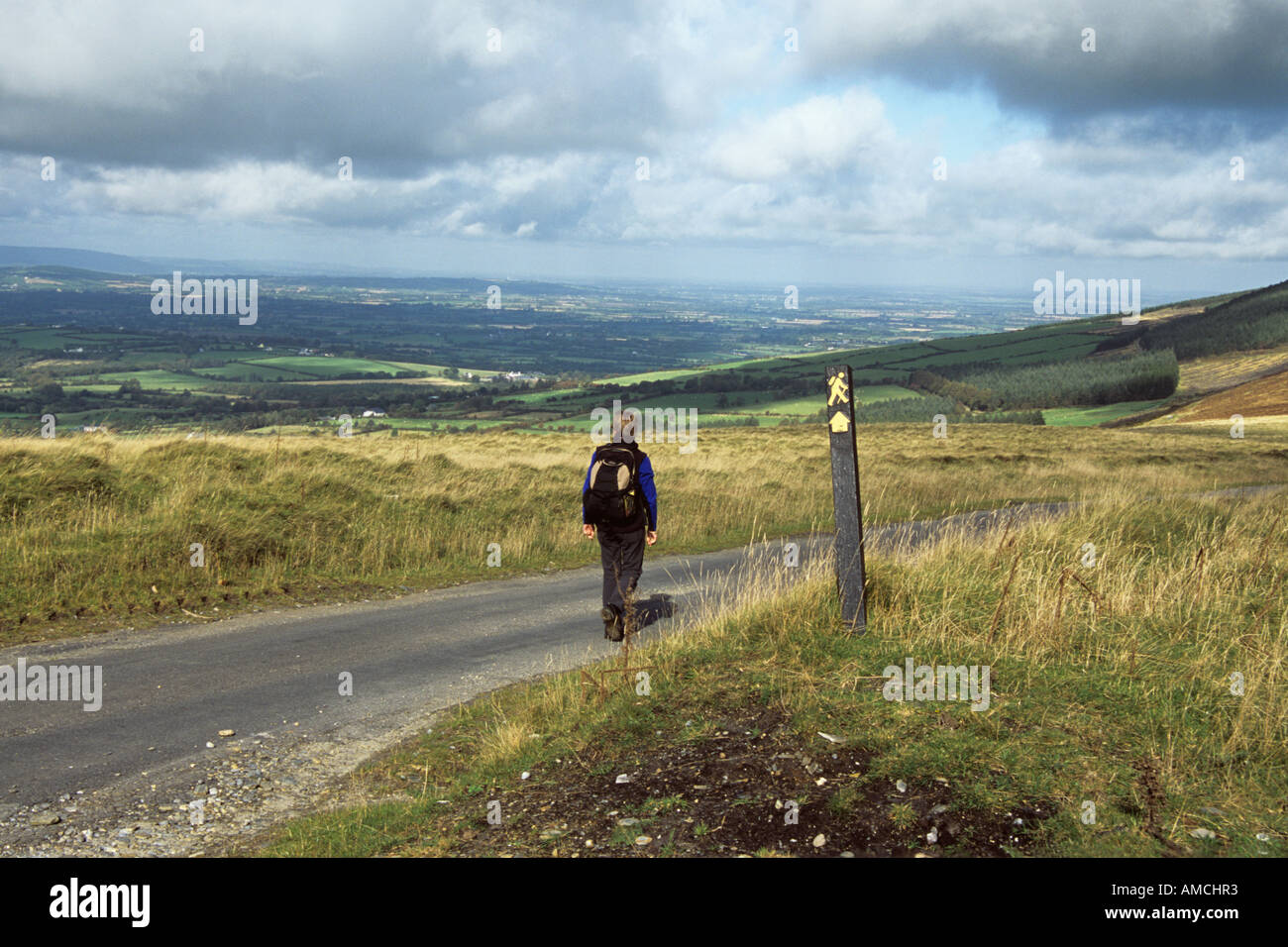 BLACKSTAIRS MOUNTAINS CO WEXFORD REPUBLIC OF IRELAND October Woman back ...