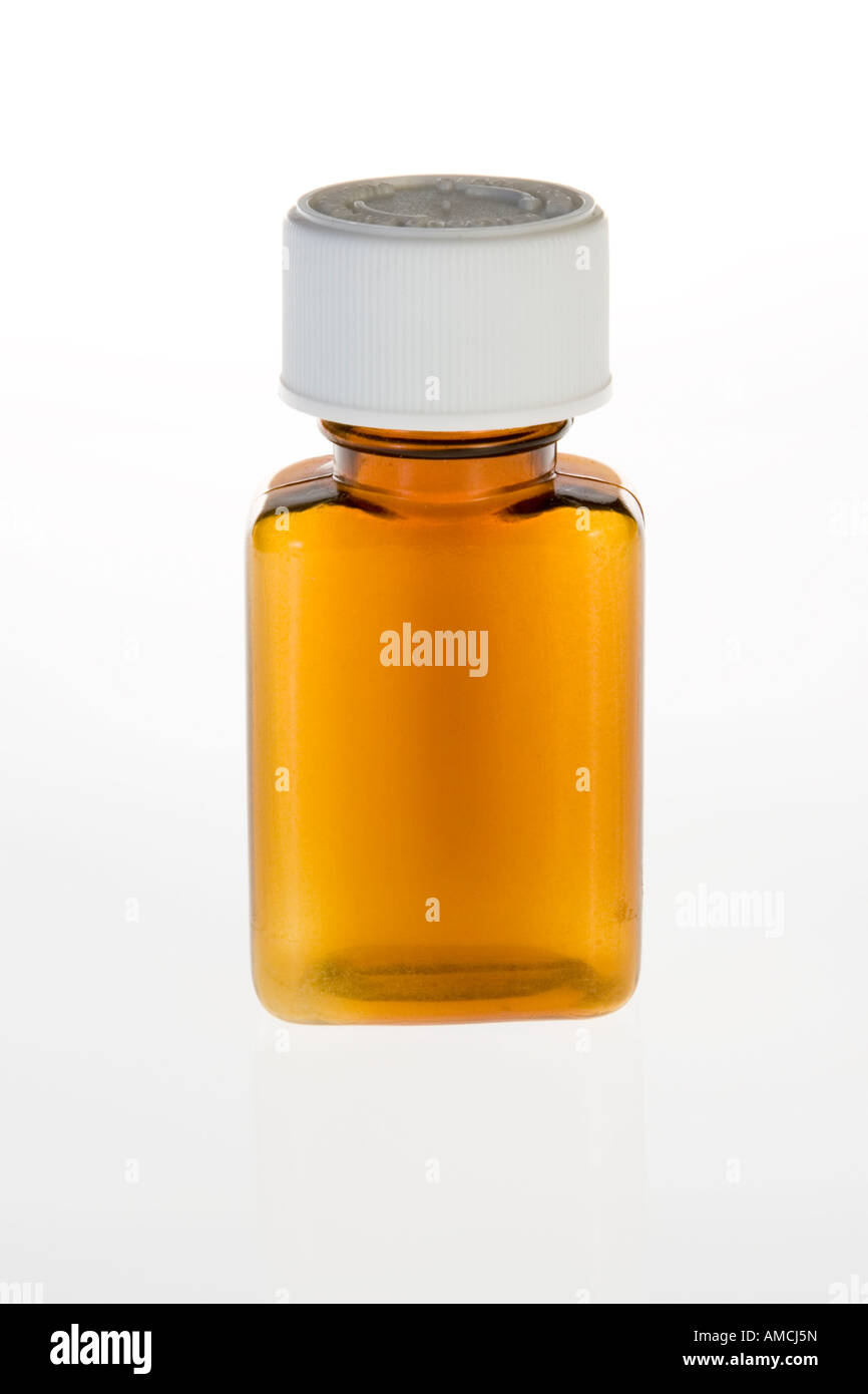 Pill bottle white background Cut Out Stock Images & Pictures - Alamy