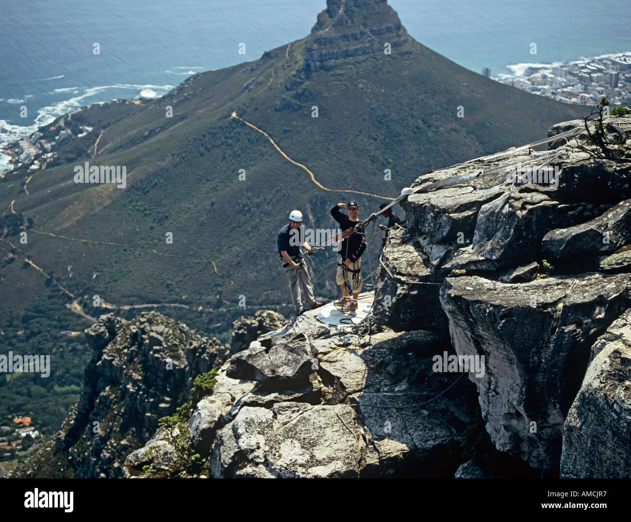 Cape town abseil table mountain hi-res stock photography and images - Alamy