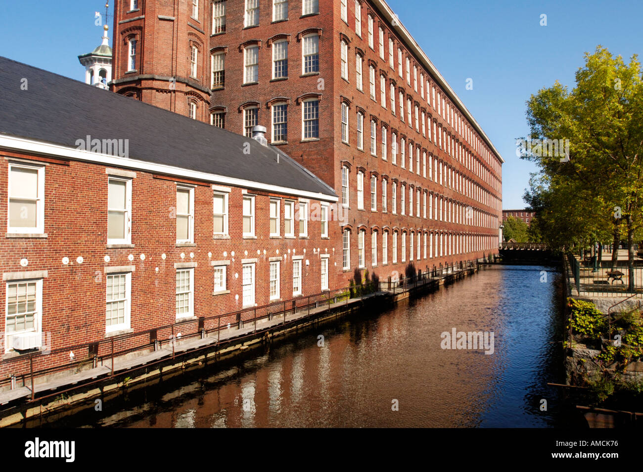 Canal along old Boott Cotton Mill now part of the Lowell National ...