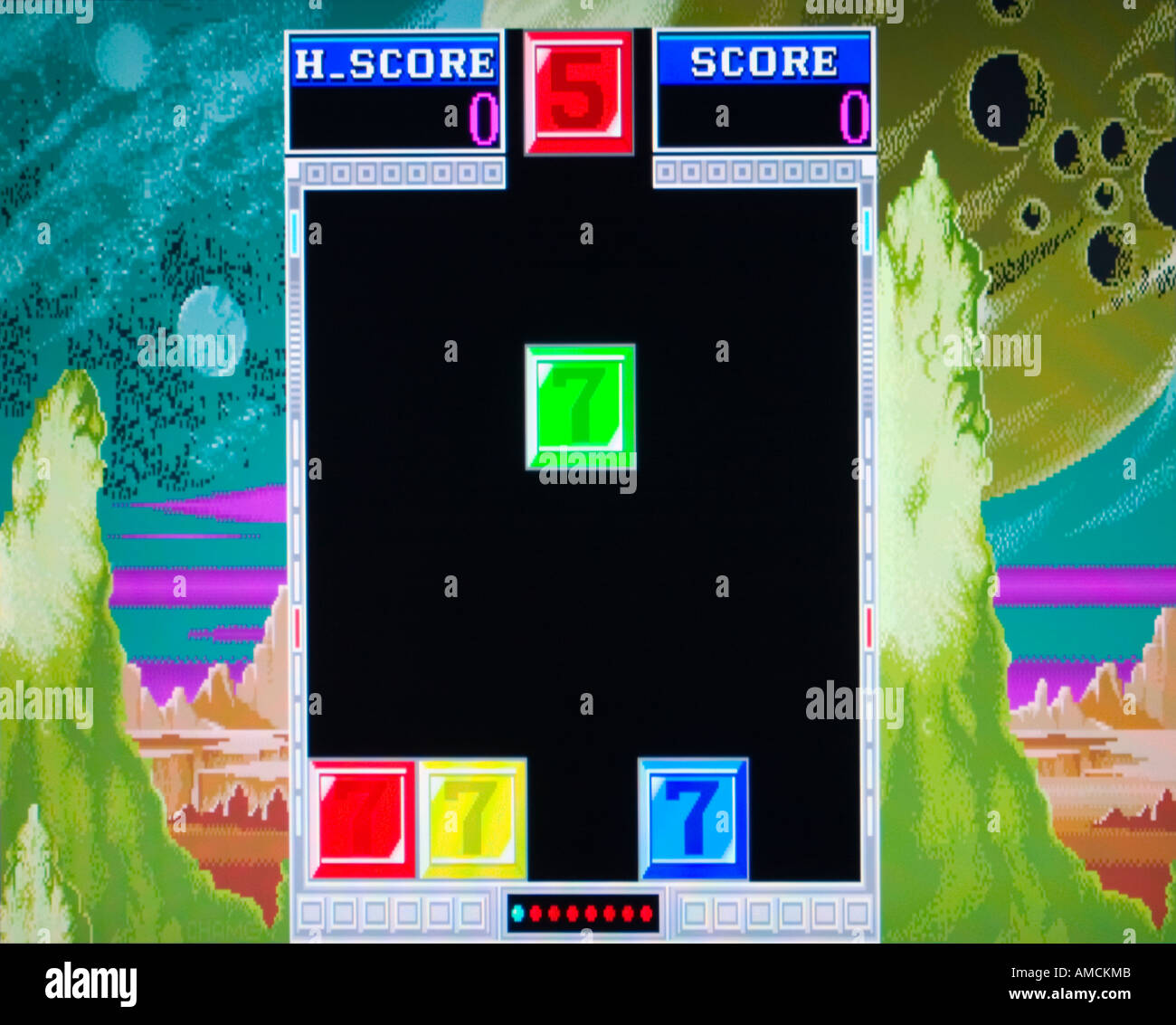 IQ Block IGS 1993 vintage arcade videogame screenshot - EDITORIAL USE ...