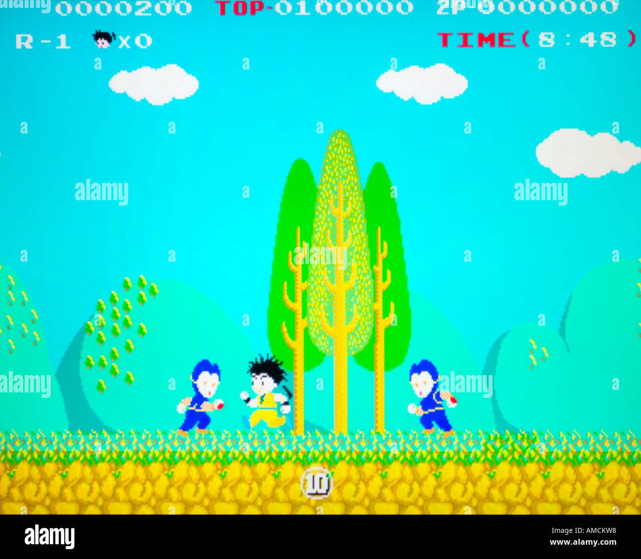 Kid Niki Radical Ninja Irem Corp 1986 vintage arcade videogame ...