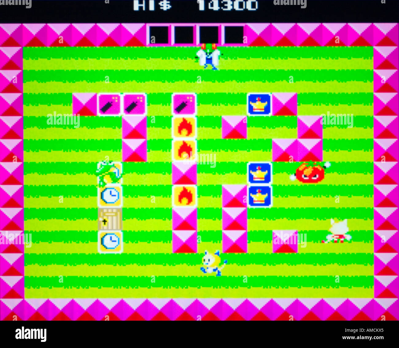 Kitten Kaboodle Konami 1988 vintage arcade videogame screenshot ...