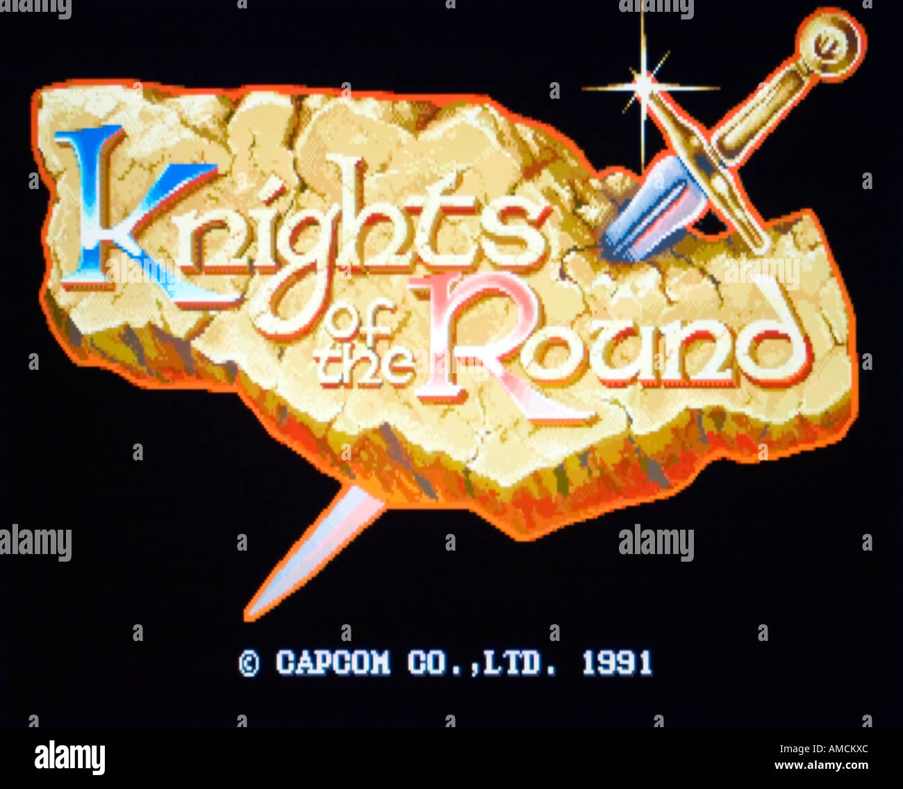 Knights of the Round Capcom 1991 vintage arcade videogame screenshot ...