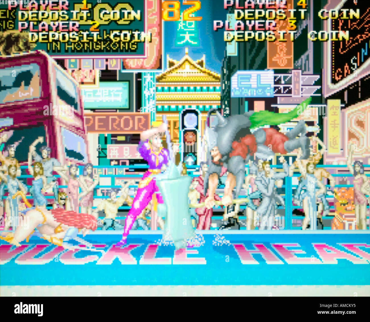 Knuckle Heads Namco 1992 vintage arcade videogame screenshot ...