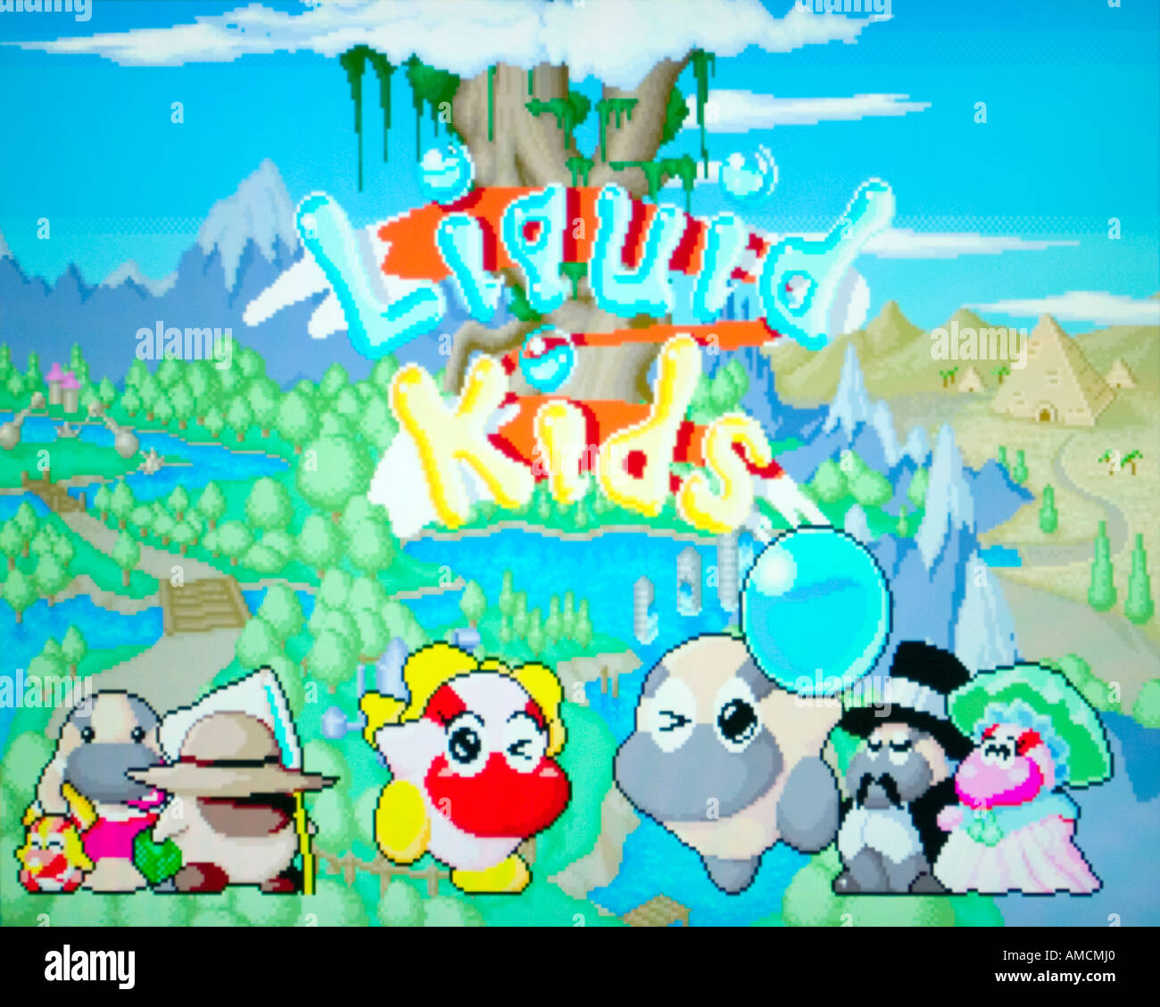 Liquid Kids Taito 1990 vintage arcade videogame screenshot - EDITORIAL ...