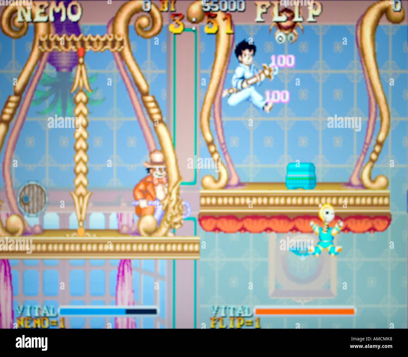 Nemo Capcom 1990 vintage arcade videogame screenshot - EDITORIAL USE ...