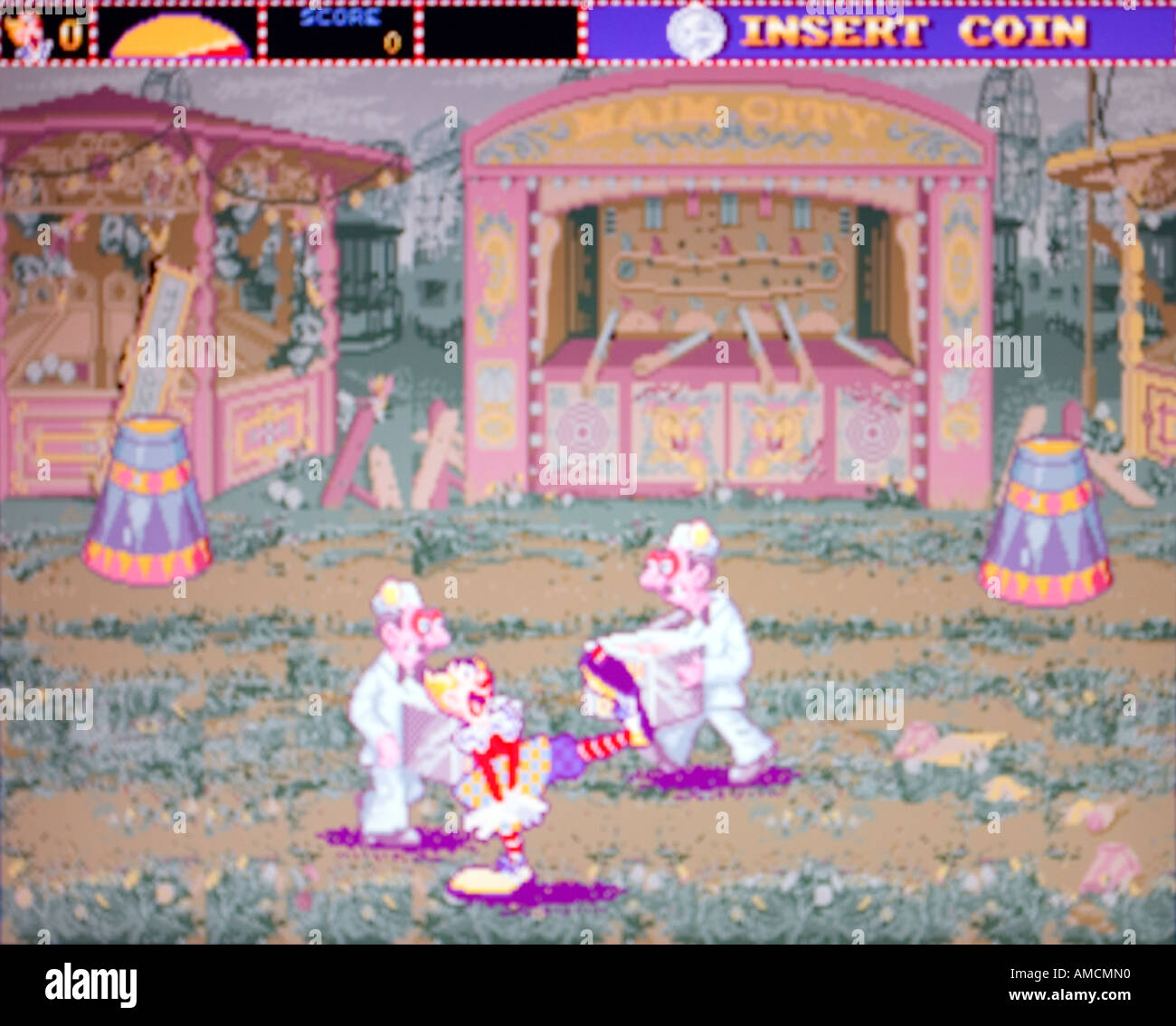 Ninja Clowns Strata 1991 vintage arcade videogame screenshot ...