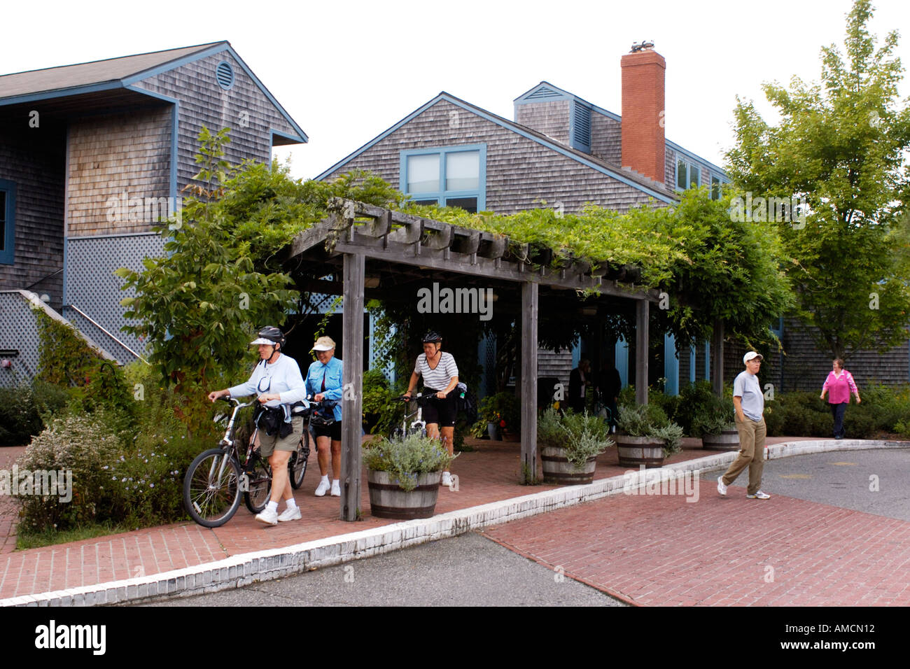 Entrance to Jordan Pond House Acadia National Park Stock Photo - Alamy