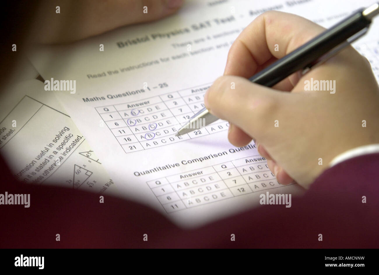 Sat exam testing hi-res stock photography and images - Alamy