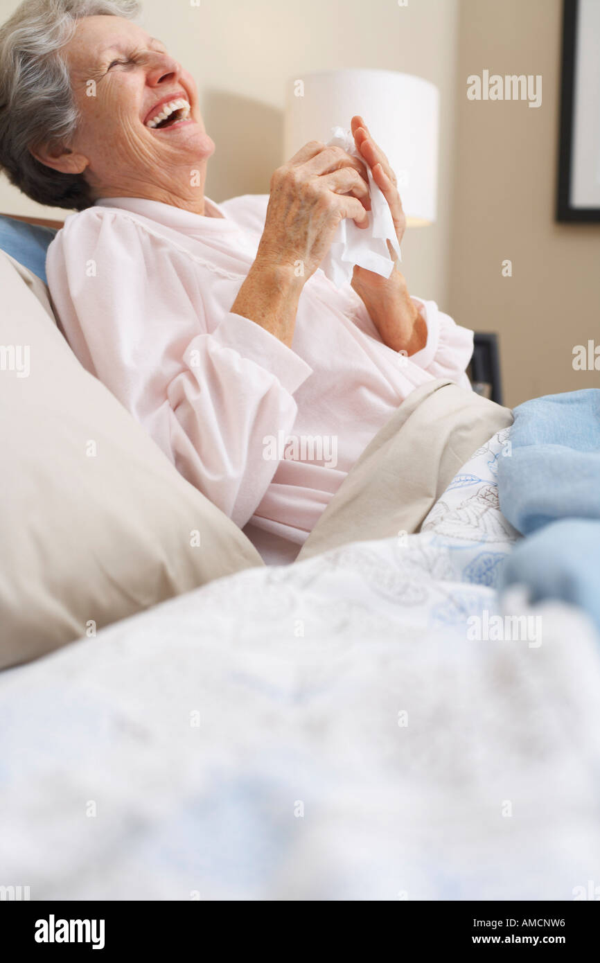 One older women bed hi-res stock photography and images - Alamy